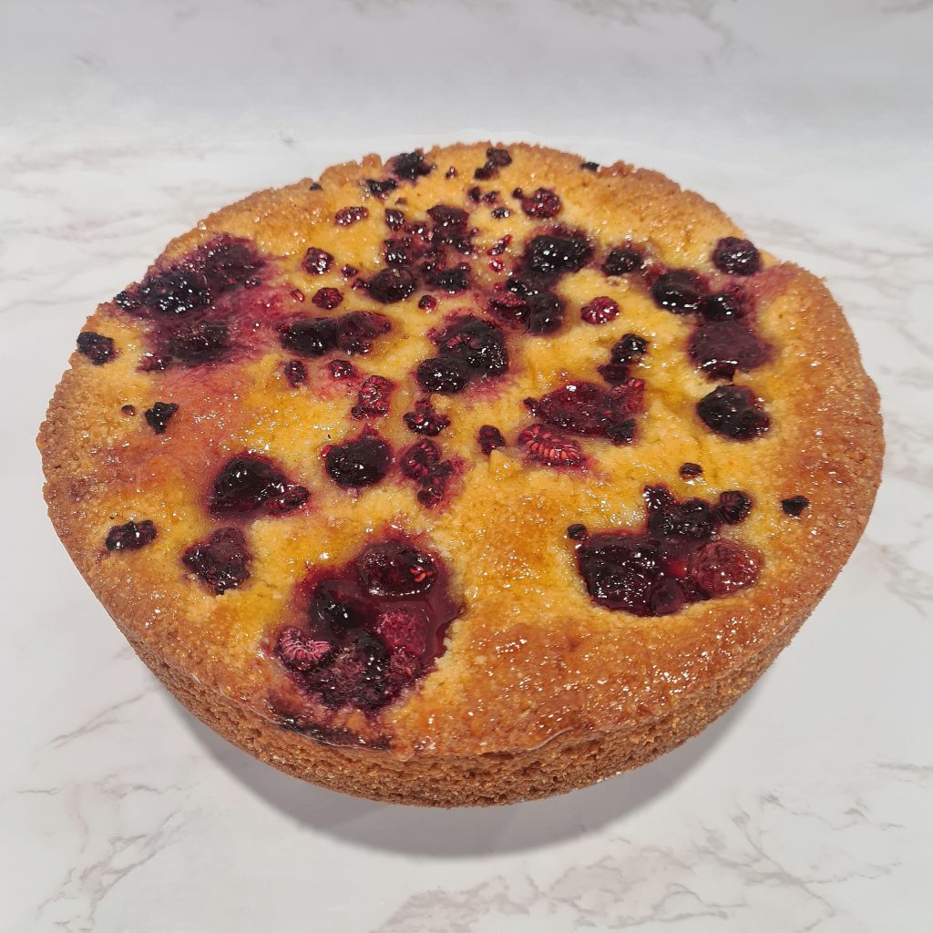 Almond & Raspberry Polenta Cake 8” - The Butler’s Pantry